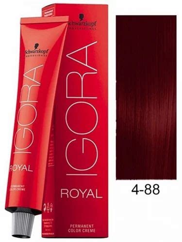 Schwarzkopf Professional Igora Royal Permanent Color Creme 4 88 Medium Brown Red At Rs 379 00