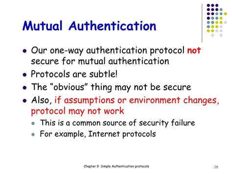 Ppt Chapter 9 Simple Authentication Protocols Powerpoint Presentation
