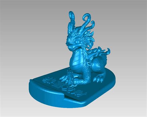 可爱龙手机支架3d打印模型可爱龙手机支架3d打印模型stl下载卡通3d打印模型 Enjoying3d打印模型网