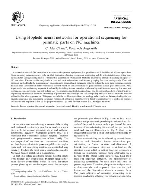 pdf using hopfield neural networks for operational sequencing for
