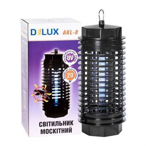 Уничтожитель насекомых DELUX 1х4Вт 20м2 AKL-8 – фото, отзывы ...