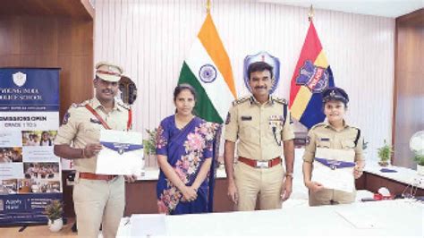 C V Anand Pats Cops