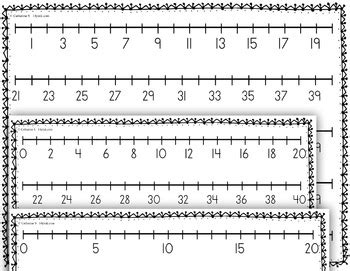 Number Line Missing Numbers Worksheets By Catherine S TpT