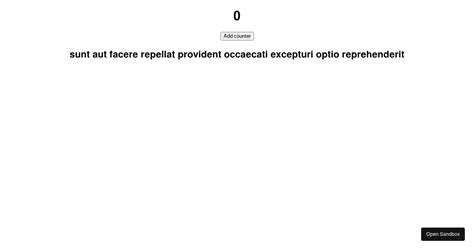 UseMemo And UseCallBack Codesandbox