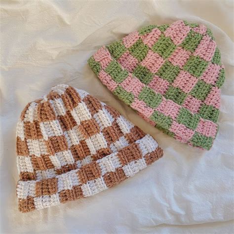 Simple Crochet Ribbed Checker Beanie Free Pattern Video Tutorial Artofit