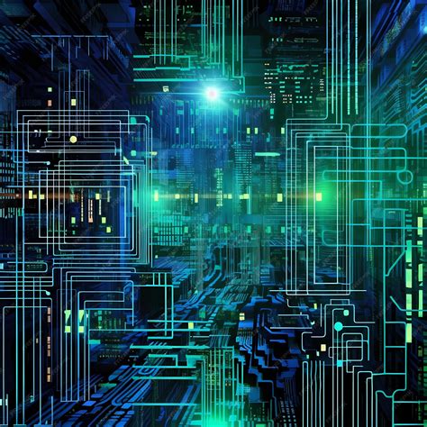 Premium Ai Image Illustration Of The Data Transfer In A Network Encryption Image Illustration