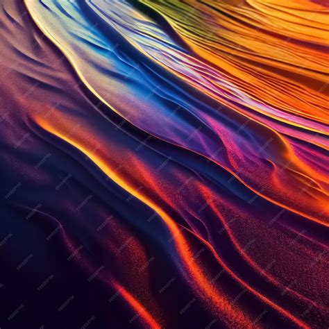 Premium Ai Image Multicolored Liquid Wavy Dynamic Fluid Abstract Background Undulating Relief