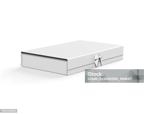 흰색 빈 하드 골판지 선물 상자 모의 템플릿 3d 일러스트 선물 상자에 대한 스톡 사진 및 기타 이미지 선물 상자 상자 자석 Istock