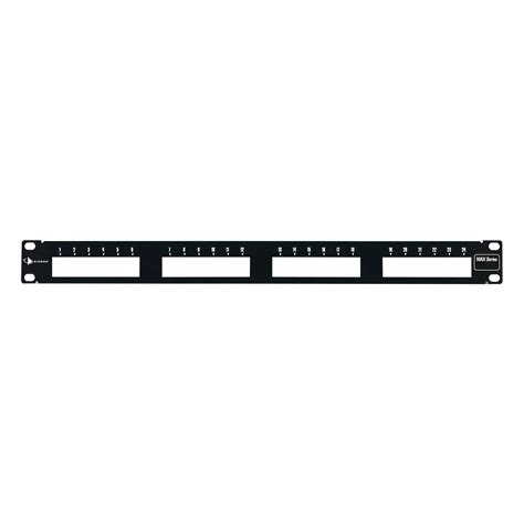 Patch Panel MAX Modular vacío de 24 Puertos Plano 1UR Utility Factors