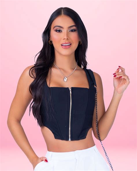 Crop Top Con Tiras Y Varillas Pink Rose Tk