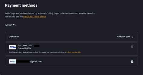 How Do I Remove A Payment Method From My Account VIVEPORT Help Center