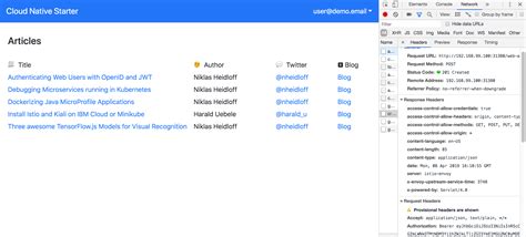 authorization in cloud native apps in istio via openid niklas heidloff