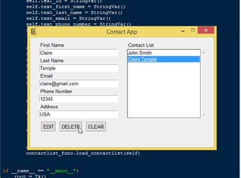 Simple Contact Management System With Sqlite In Python Free Source Code