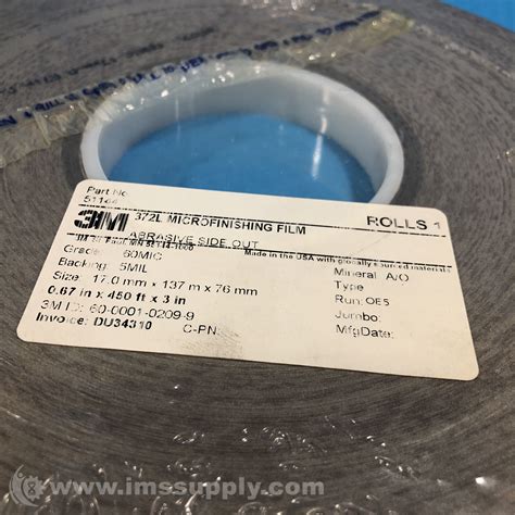 3m 51144 Microfinishing Film 372l Ims Supply