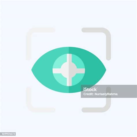 아이콘 아이 트래킹 3d 시각화 기호와 관련이 있습니다 플랫 스타일 심플한 디자인 편집 가능 간단한 그림 3차원 형태에 대한 스톡 벡터 아트 및 기타 이미지 Istock