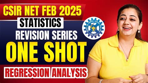 Regression Analysis For Gate Csir Net Complete Concepts🔥