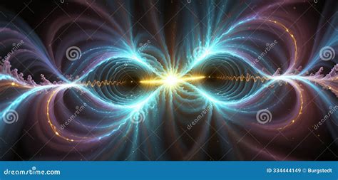 Visualization Of Propagating Colored Electromagnetic Waves Stock Illustration Illustration Of