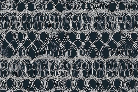 Premium Photo Vector Seamless Pattern Irregular Abstract Grid Texture Free Hand Drawn Trellis