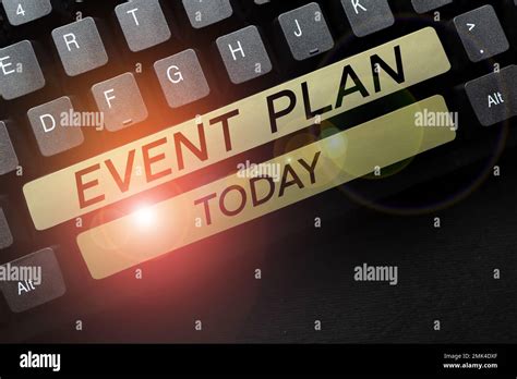 Text Showing Inspiration Event Plan Business Concept Process Of