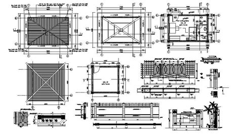 Bedroom Section Plan And Constructive Structure Drawing Details Dwg File
