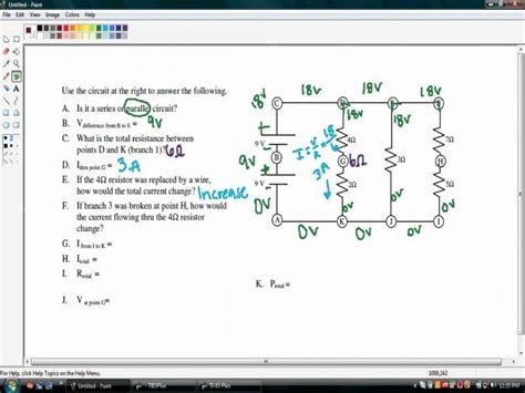 Combination Circuits Worksheet With Answers