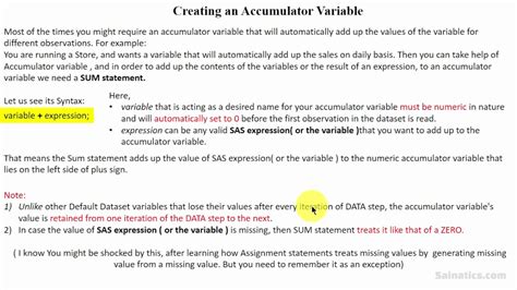 16 Creating An Accumulator Variable Youtube