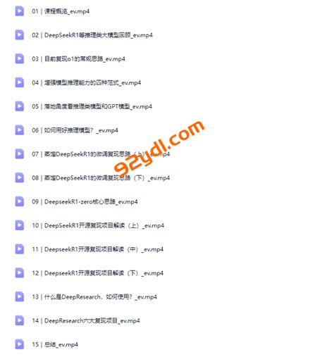 极客时间deepseek r1与deepresearch复现之旅 92资源站 it学习网 每日更新
