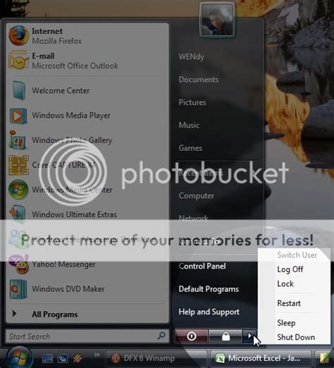 Mengatur Tombol Shutdown Pada Start Menu Windows Vista Wewenk S Blog