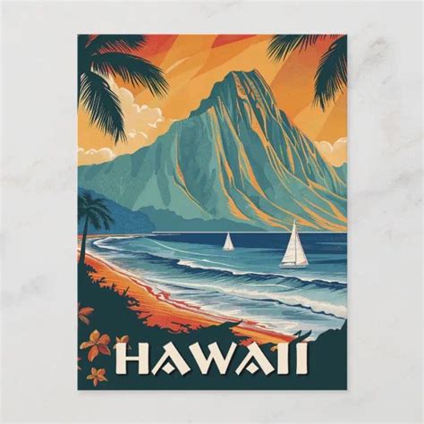 Hawaii Vintage Travel Postcard Zazzle In 2024 Vintage Postcards