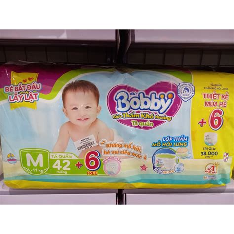 Bỉm Bobby Tã Quần Bobby Đủ Size S20 S24 M18 M22 M42 M62 L16 L38