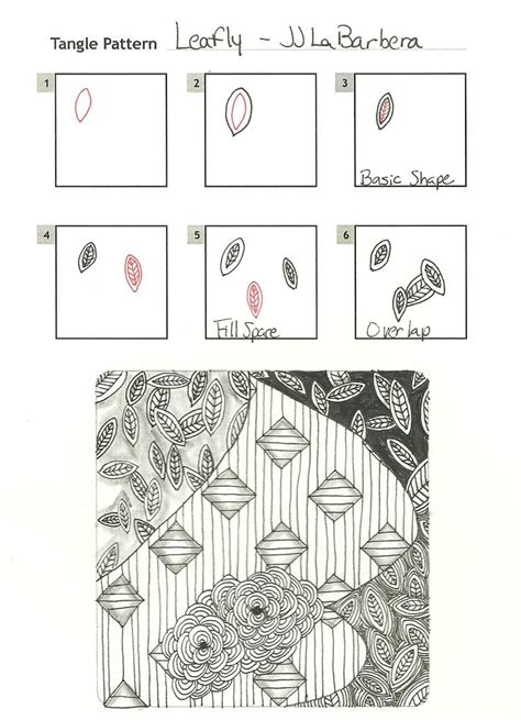Tinker Tangles New Pattern Leafly Zentangle Patterns Doodle Patterns Tangle Patterns