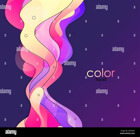 Moving Colorful Abstract Background Dynamic Effect Vector Illustration Design Template Stock