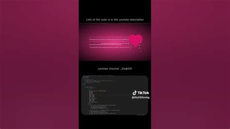 Heart Rain Coding Python Htmlcssjavascript Programminglanguage