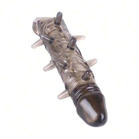 Realistic Penis Sleeve Extender Lifelike Cock Sleeve Extension Penis Ring Enlarger Male