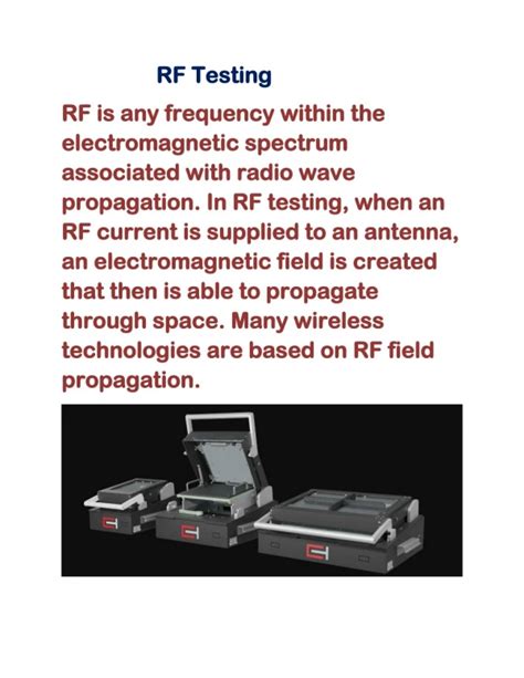 ppt rf immunity testing basic options powerpoint presentation free