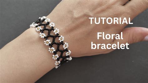 Diy Beaded Flowers Bracelet Daisy Seed Bead Bracelet Tutorial Youtube