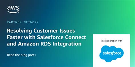 How To Resolve Customer Issues Faster With Salesforce Connect And Amazon Rds Integration Aws