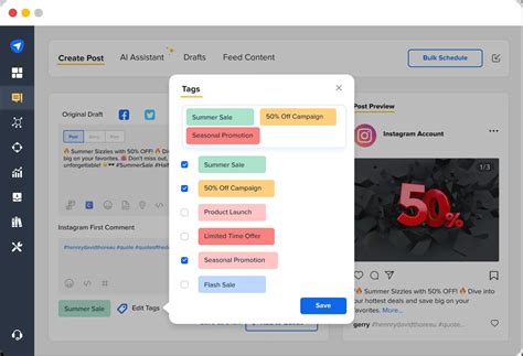 organize your social media content with tags socialpilot