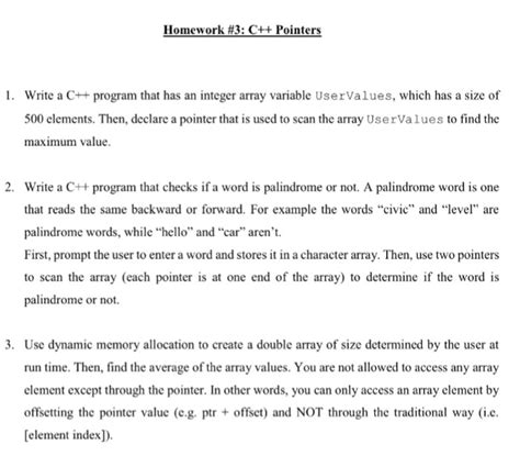 Solved Write A C Program That Has An Integer Array