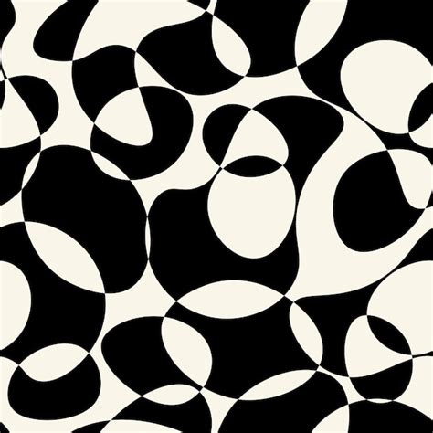 Premium Vector Abstract Blobs Decorative Seamless Pattern Repeating Background Tileable