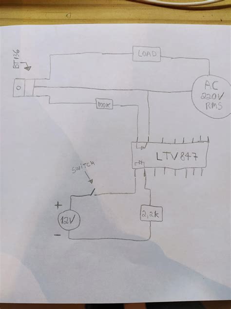 Triac Stays On Even If I Shut The Optocoupler Off What Did I Do Wrong Triac Bt136