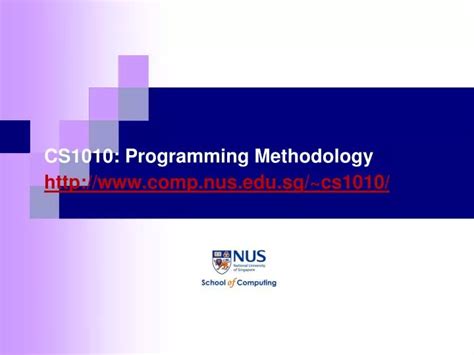 Ppt Cs1010 Programming Methodology Compnussg~cs1010 Powerpoint Ppt Cs1010 Programming Methodology Compnussg~cs1010 Powerpoint