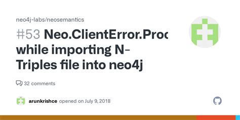 Neo ClientError Procedure ProcedureCallFailed While Importing N Triples File Into Neo J Issue