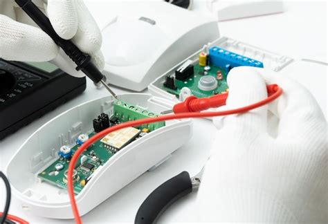 Premium Photo Check By A Tester Of The Motion Sensor Of Security Systems