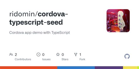 Github Ridomincordova Typescript Seed Cordova App Demo With Typescript
