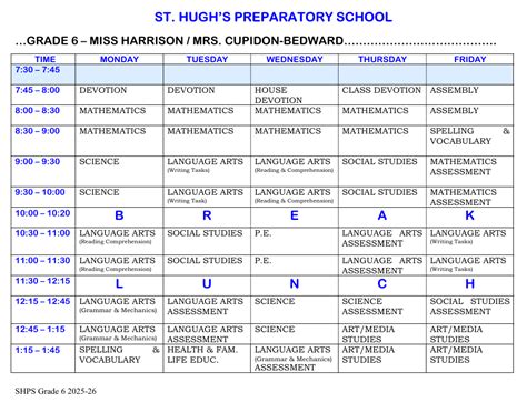 Classes St Hughs Preparatory School