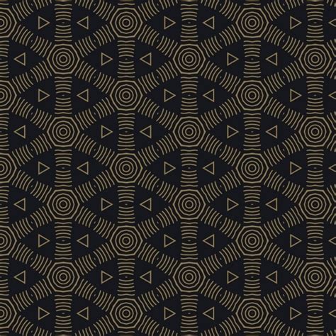 기하학적 형태와 우아한 어두운 패턴 무료 벡터