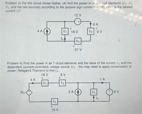 Solved Problem 3 For The Circuit Shown Below A Find The Chegg Com