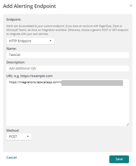 TaskCall Docs Loggly Integration Guide