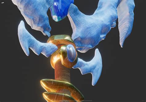 Frozen Feather Staff 3d Model Turbosquid 2005300